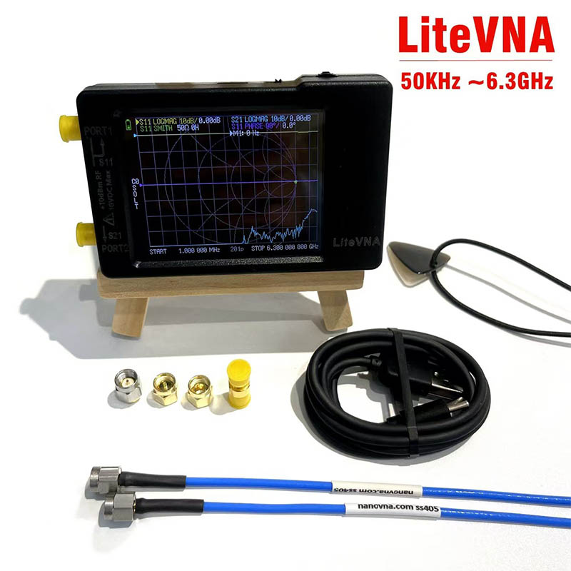 5MHz-6GHz Antenna analyzer 4" TOUCHSCREEN SWR ANALYZER RADIO ...